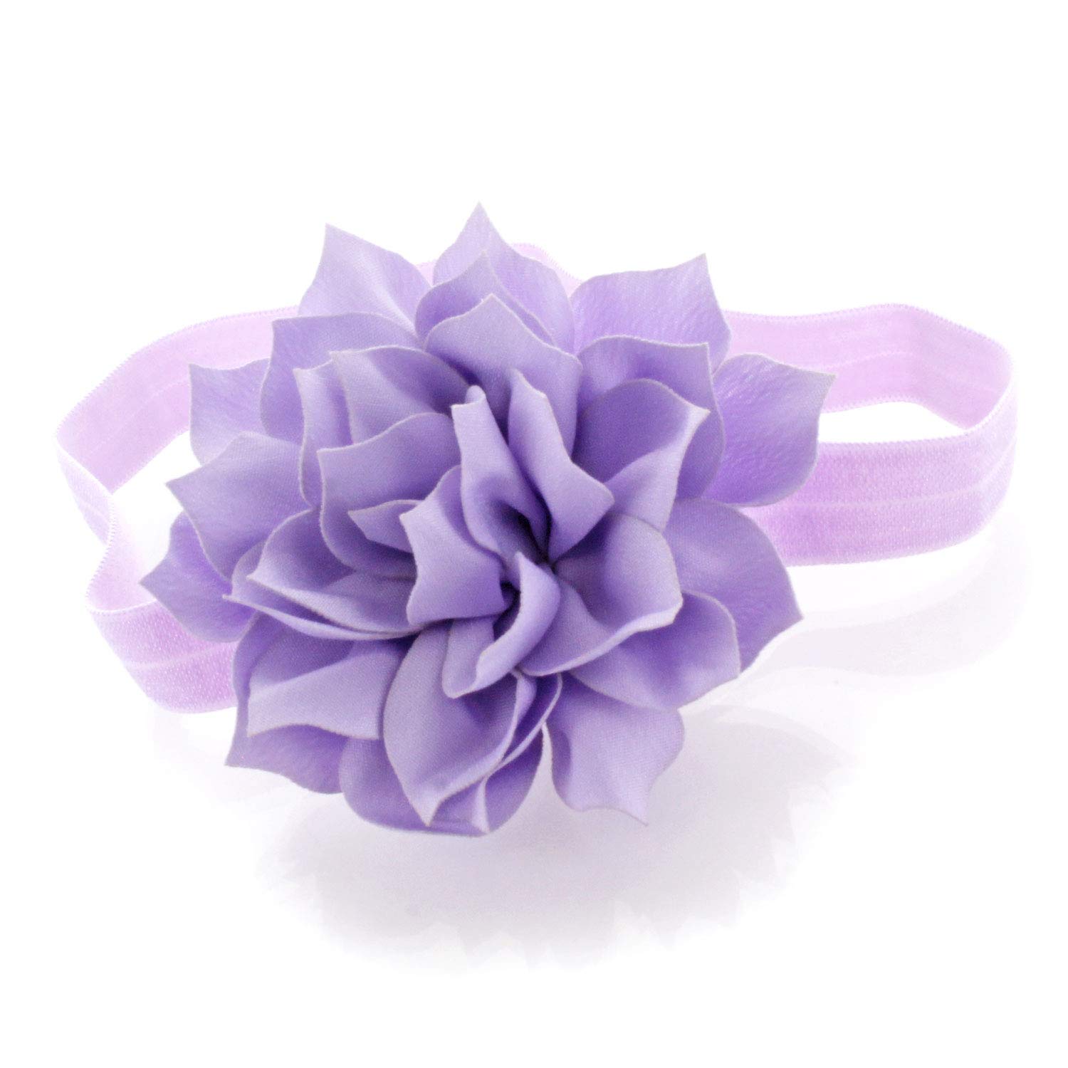 My Lello Baby Petal Flower Headbands Mixed Colors 2-Pack (Light Lavender/Purple)