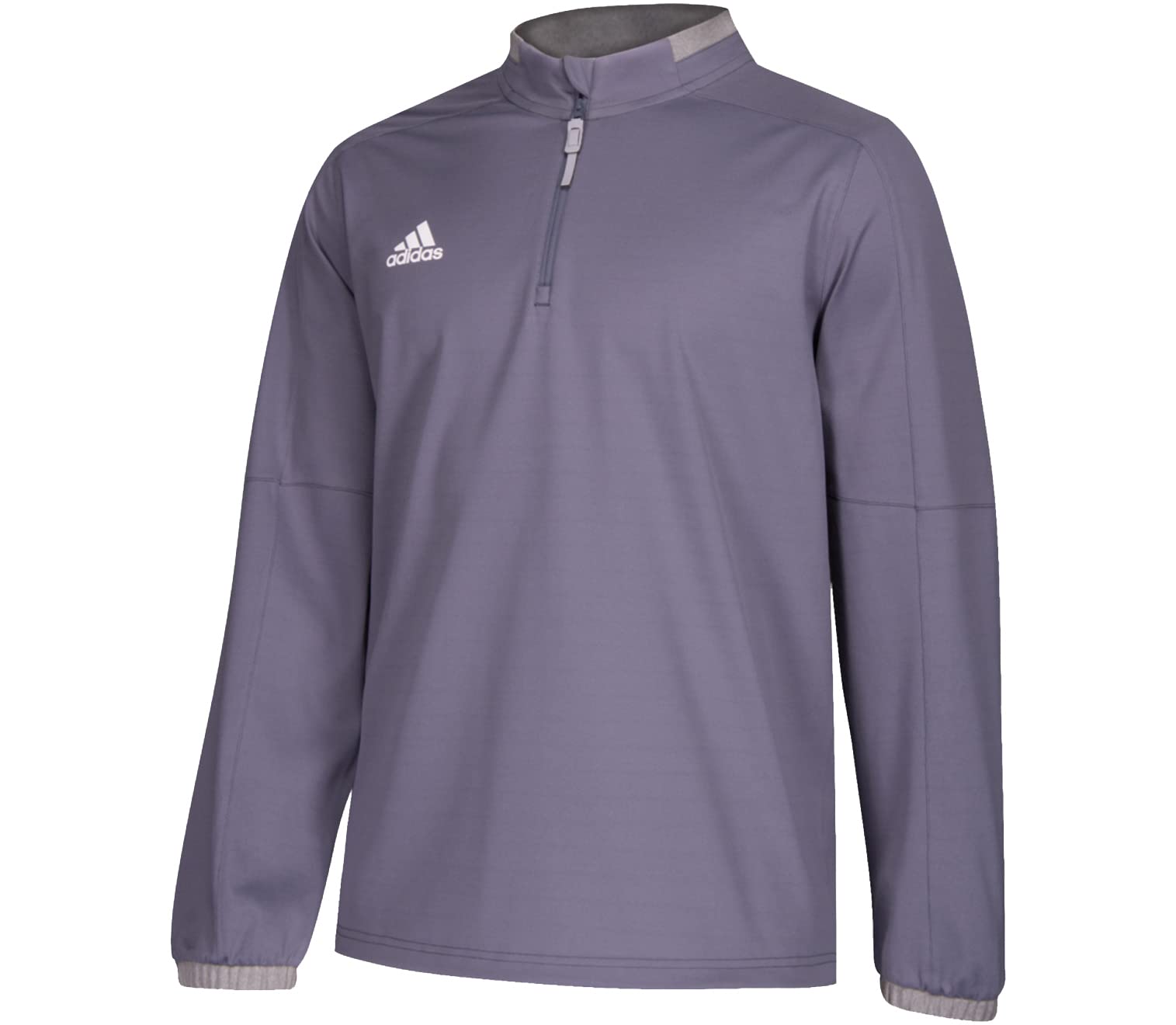adidas Men's Adult Fielders Choice 2.0 Hot Jacket 1/4 Zip Sweatshirt (Gray L)