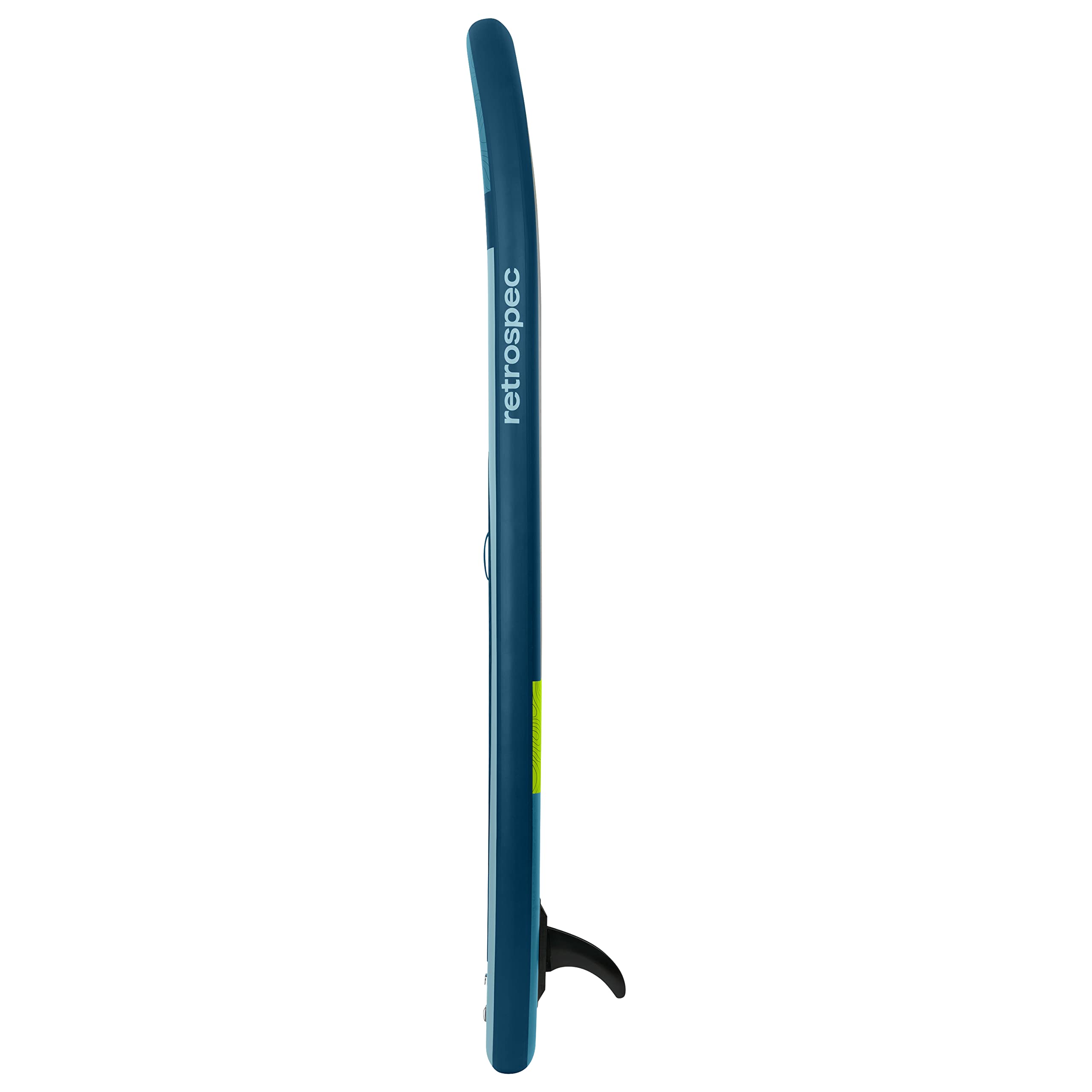 Retrospec Weekender-Tour 11' Inflatable Stand Up Paddleboard iSUP Bundle with Carrying Case, 3 Piece Adjustable Aluminum Paddle, 3 Removable Fins, Pump, and Cell Phone Case