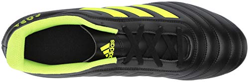 adidas Men's Copa 19.4 Firm Ground, Black/Silver Metallic/Solar Yellow, 9 M US