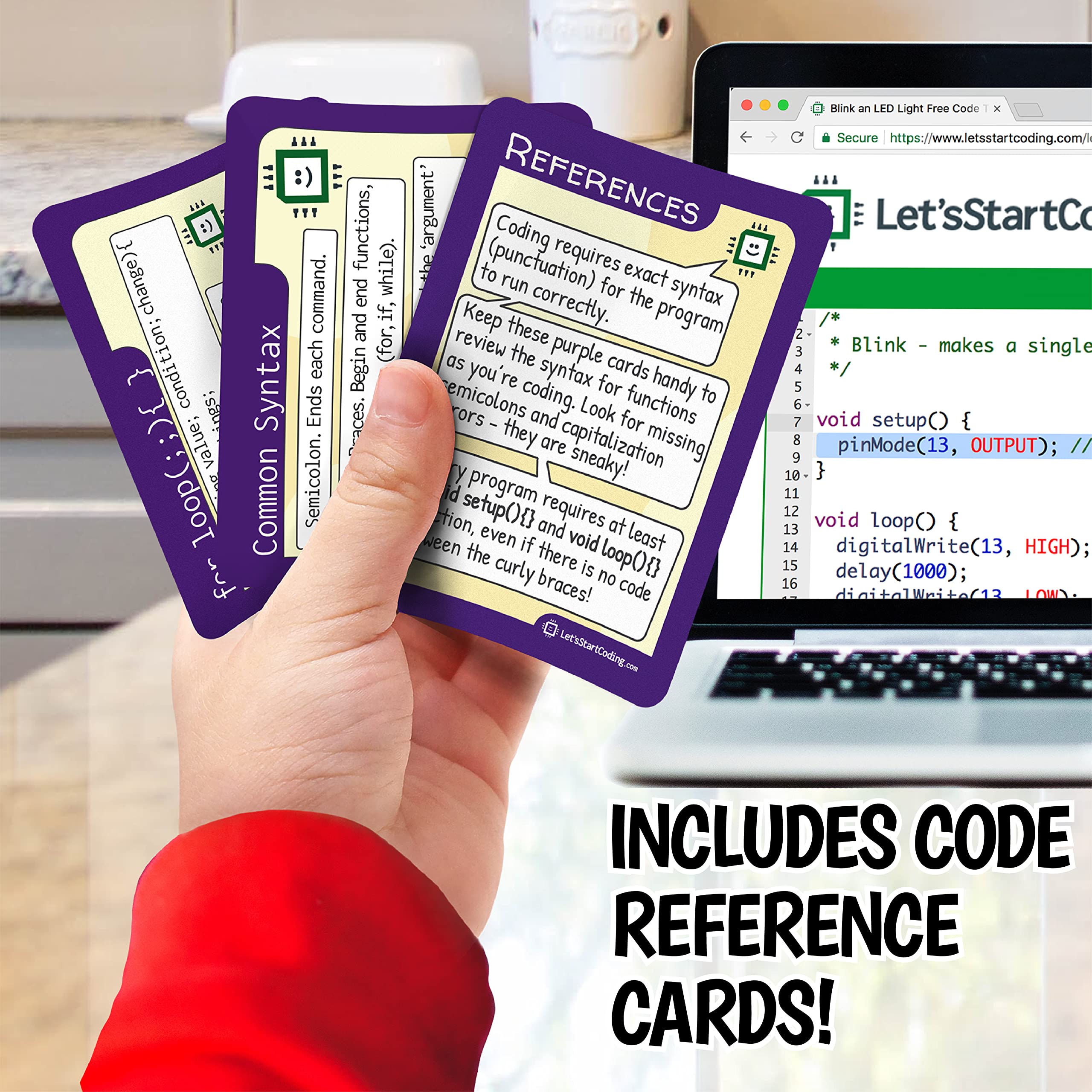 Code Car Kids Coding Toy for Kids 8-12. Boys & Girls Learn Block and Typed C++ Coding with Hands-On Electronics & 40+ Projects Including Custom Horn, Brakelight Beep, and Siren Sounds