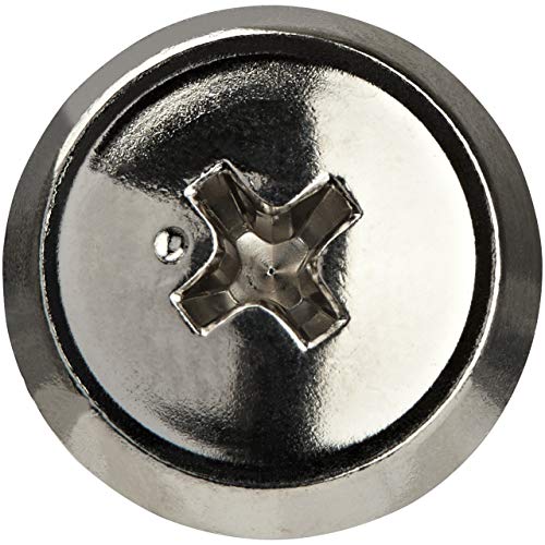 StarTech.com 12-24 Server Rack Screws - 50 Pack - Mounting Screws for Rack and Server Cabinets - Nickel-Plated, TAA (CABSCRWS1224)