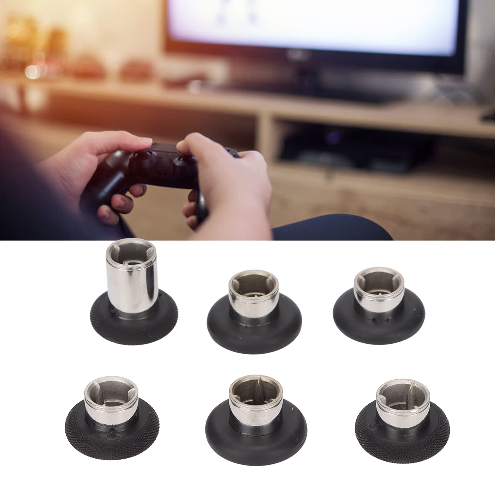 Kafuty-1 6 in 1 Replacement Thumbsticks,Elite Controller Swap Thumb Sticks Set,Joystick Parts Repair Accessories for Xbox One Elite Controller Series 2 (Model 1797)