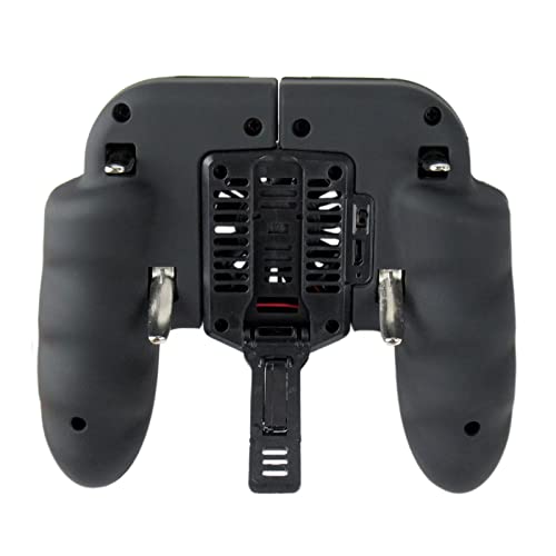 Acupress Mobile Game Controller with Silent Cooling Fans/Phone Holder, Phone Gamepad Fits for 4.7-6.5 inches (iOS/Android), for Music Games, FPS Games