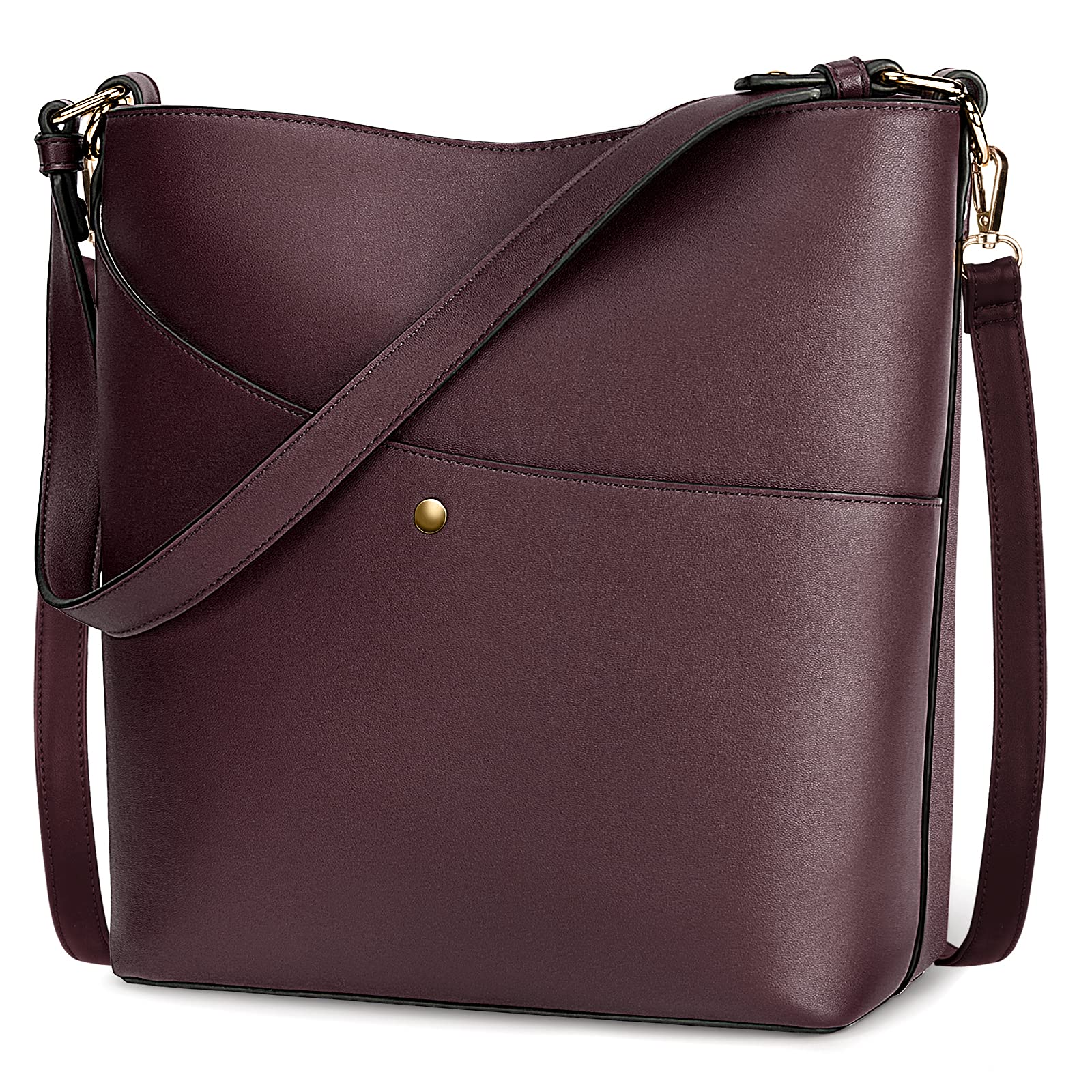 Purses for Women Large Leather Waterproof Tote Hobo Bag Fashion Crossbody Purse Bag for Women Work Travel Tote Shoulder Bucket Bag with Adjustable Strap