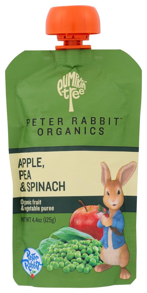 Peter Rabbit Organics Baby Pea Spinach Apple, 4.40 oz - Packaging may vary