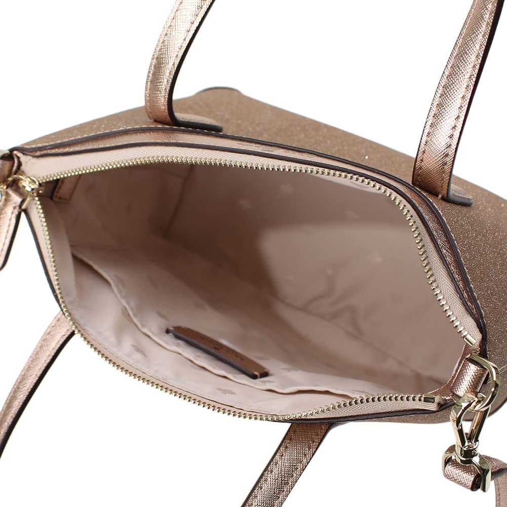 kate spade purse handbag crossbody Shimmy glitter (Rose gold)