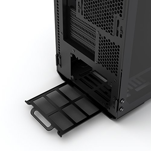 Phanteks (PH-ES314ETG_BK) EVOLV mATX Tempered Glass Edition Aluminum Exterior RGB LED Illumination Micro Tower Case, Satin Black