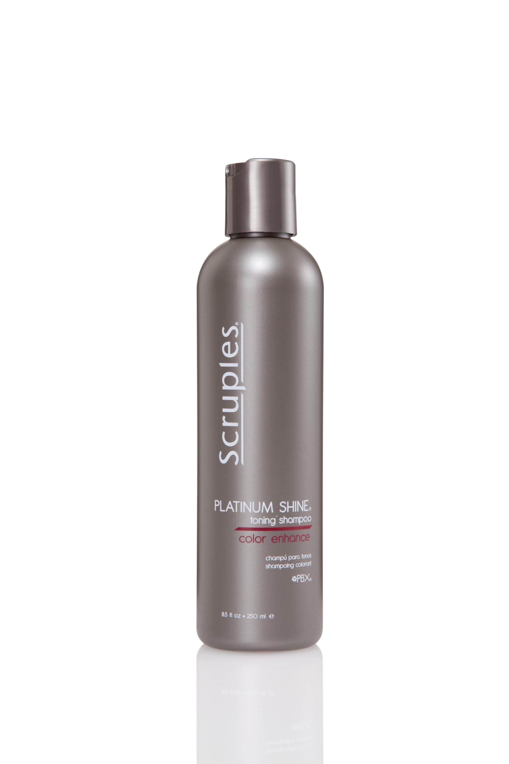 Scruples Platinum Shine Shampoo - Purple Toning Shampoo for Extending and Enhancing Blonde Hair - Cools Down Brassiness, Yellow & Orange Hues - Moisturizing Violet Shampoo for All Hair Types (8.5 oz)