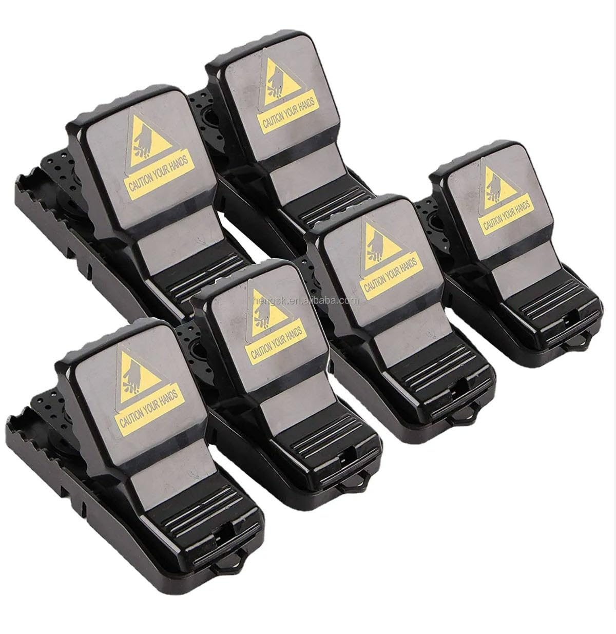 MATROTEL 6 Pack Rat Traps - Indoor/Outdoor Quick Effective Reusable Rat Snap Traps for Small to Large Rats, Instantly Kills with Powerful Steel Spring-Loaded Snap Trap