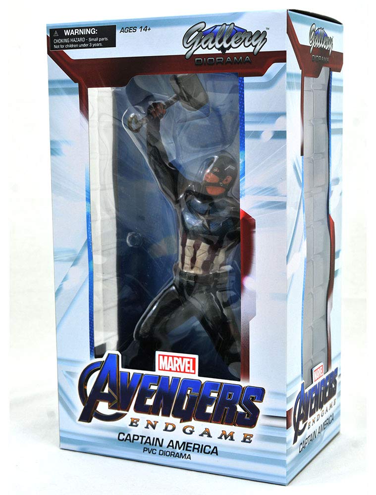 DIAMOND SELECT TOYS Marvel Gallery: Avengers Endgame: Captain America PVC Figure, Multicolor