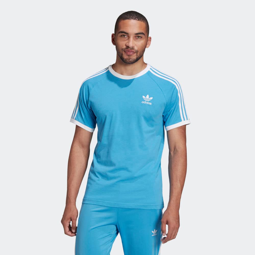 adidas Originals Men's Adicolor Classics Trace Tee, Sky Rush, Medium