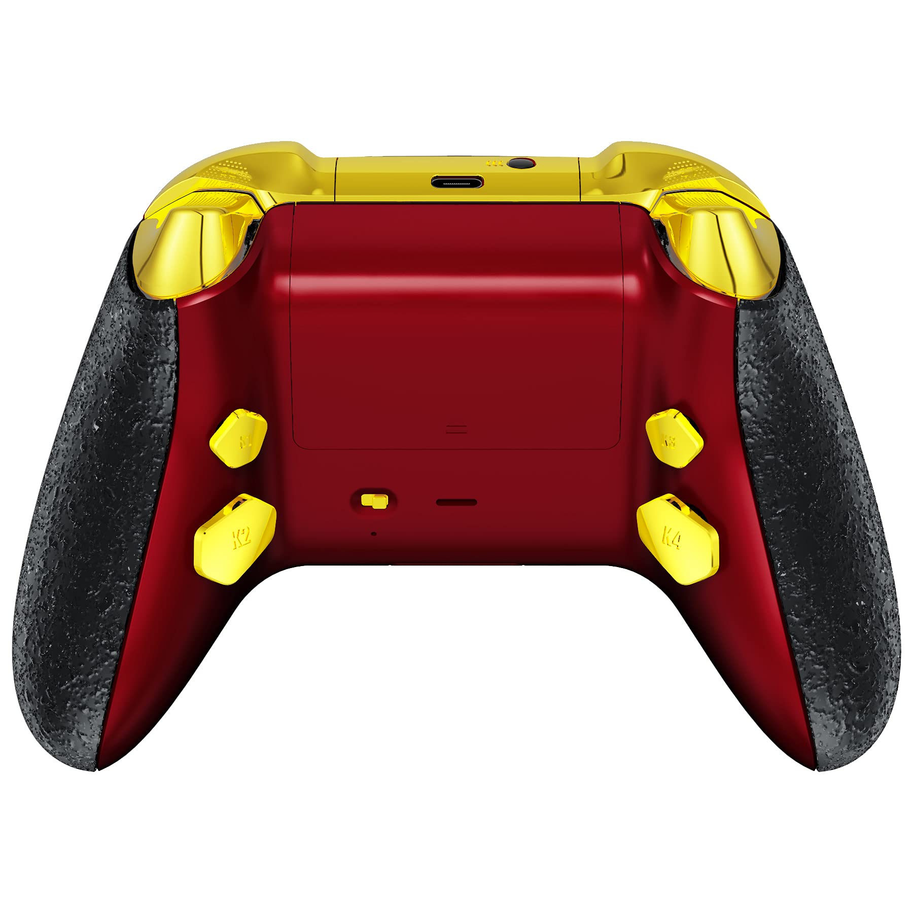 HexGaming Esports Advance Controller 4 Mappable Rear Buttons & Interchangeable Thumbsticks & Fast Shot Compatible with Xbox Series X/S Custom Controller PC FPS Gamepad - Tiger Skull