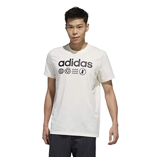 adidas Men's Primeblue Tee Non-Dyed/Black Medium