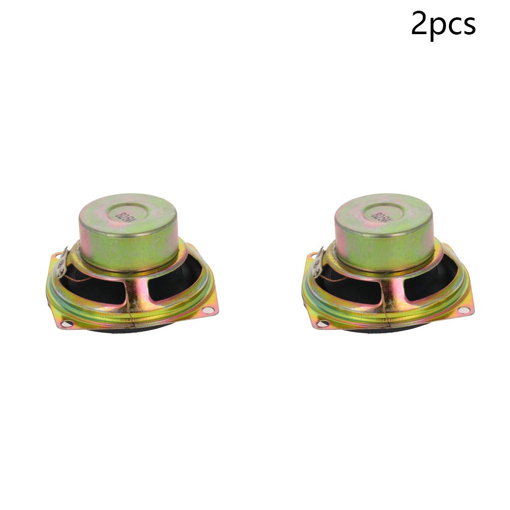 Heyiarbeit 2Pcs 5W 8 Ohm DIY Magnetic Speaker Audio Speakers 66mm Diameter Round Shape Replacement Loudspeaker
