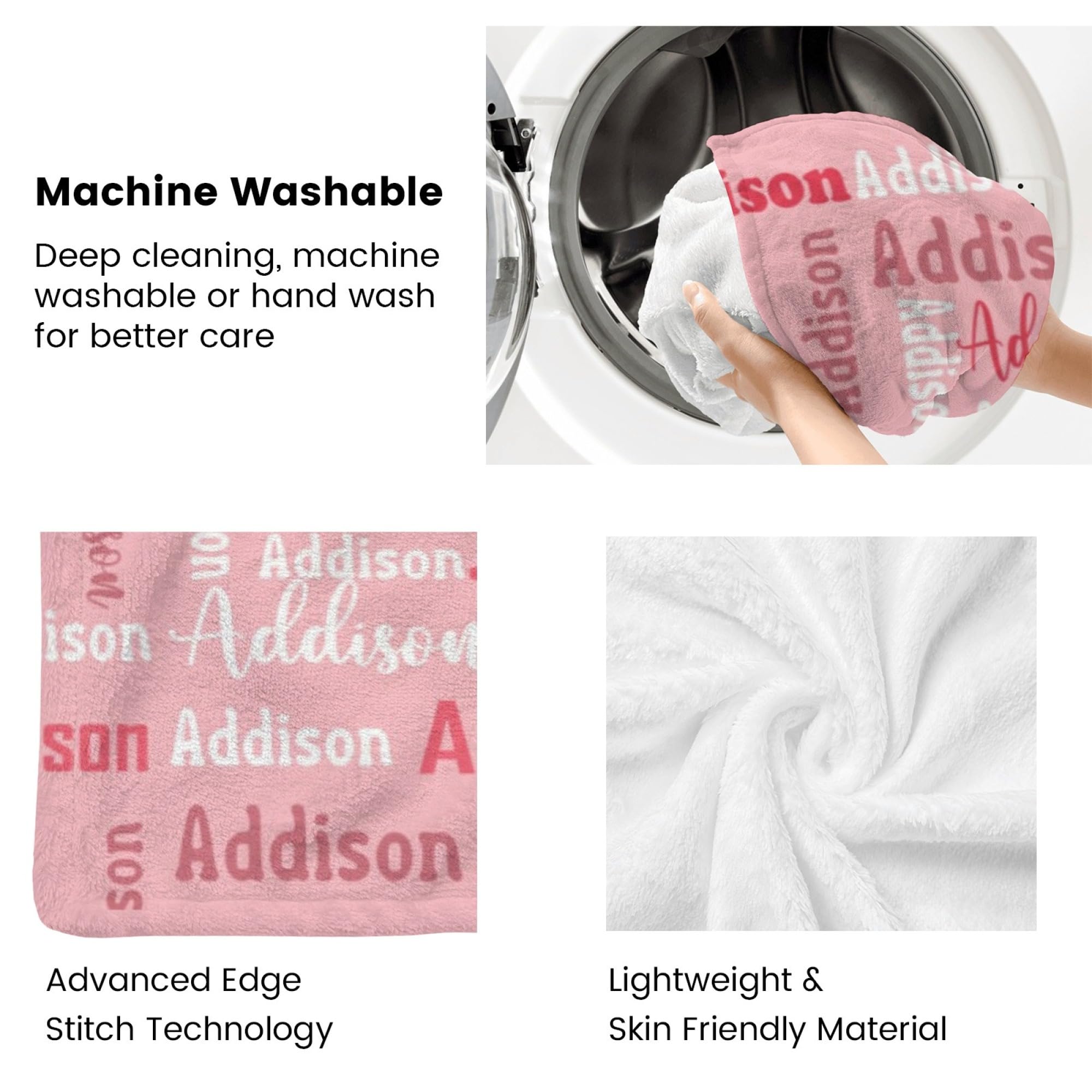 Dr.TOUGH Personalized Blankets for Kids Adults Personalized Name Blankets Personalized Kids Personalized Baby Blanket Personalized Gifts for Chrismas Birthday