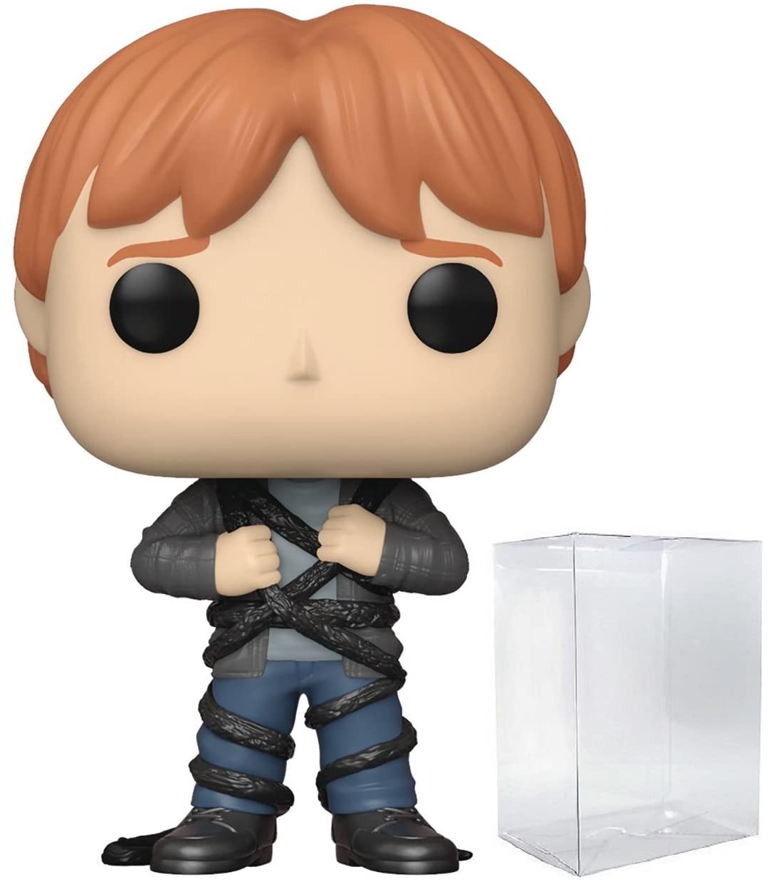 HARRY POTTER 20th Anniversary - Ron Weasley in Devil's Snare Funko Pop! Vinyl Figure (Bundled with Compatible Pop Box Protector Case), Multicolor, 3.75 inches