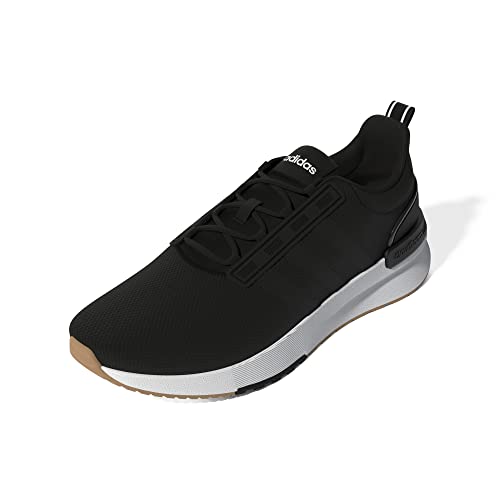 Adidas Men's Racer TR21 Running Shoe, Black/Black/Gum, 10.5