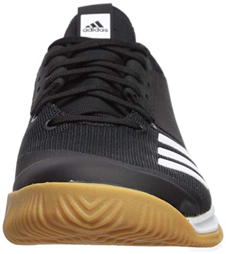 adidas Women's Crazyflight Team Volleyball Shoe, Black/White/Gum, 9 M US