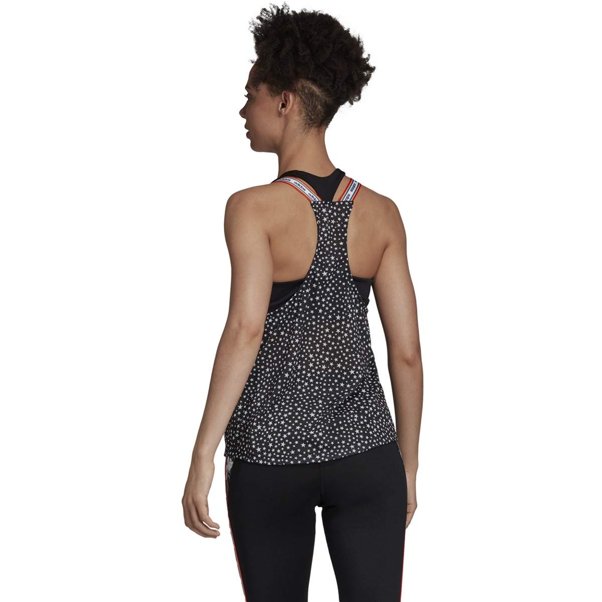 adidas Women's FARM Rio Brilliant Basics Workout Tank Top, Black/White, X-Large