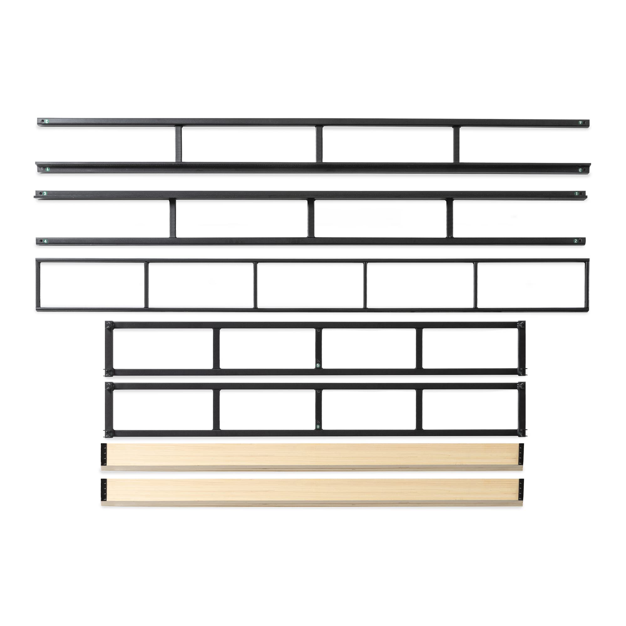 Best Price Mattress 7.5 Inch Metal Box Spring-Mattress Support with Wood Slats, Twin