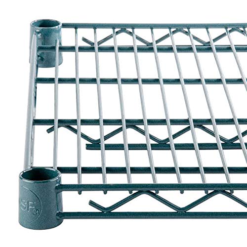 Commercial Green Epoxy Coated Wire Shelving 24 x 36 (2 Shelves) - NSF