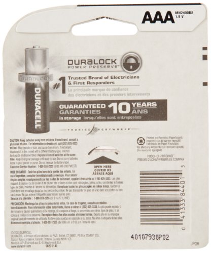 Duracell Coppertop AAA Battery, 8 Count