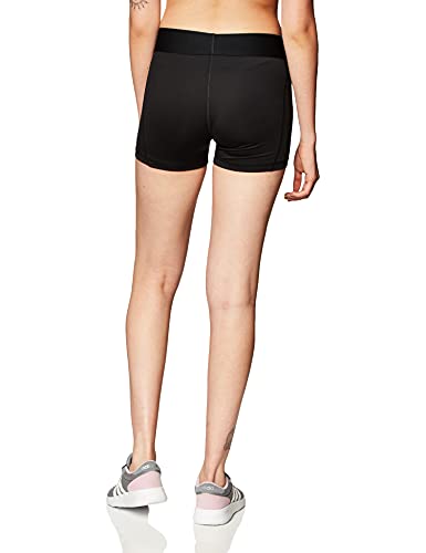 adidas Women's Alphaskin Volleyball 4-Inch Short Tights Black/White M3