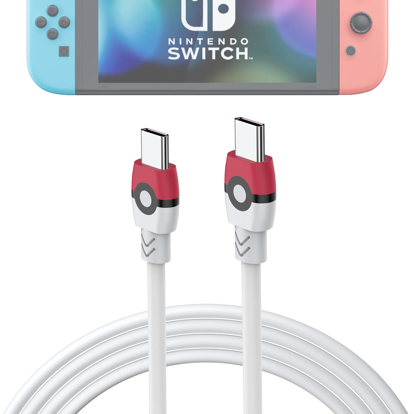 Antank USB C Charging Cable for Nintendo Switch, Cute 4.92ft Fast Charger Cord for Nintendo Switch/Lite + Switch OLED & Pro Controller