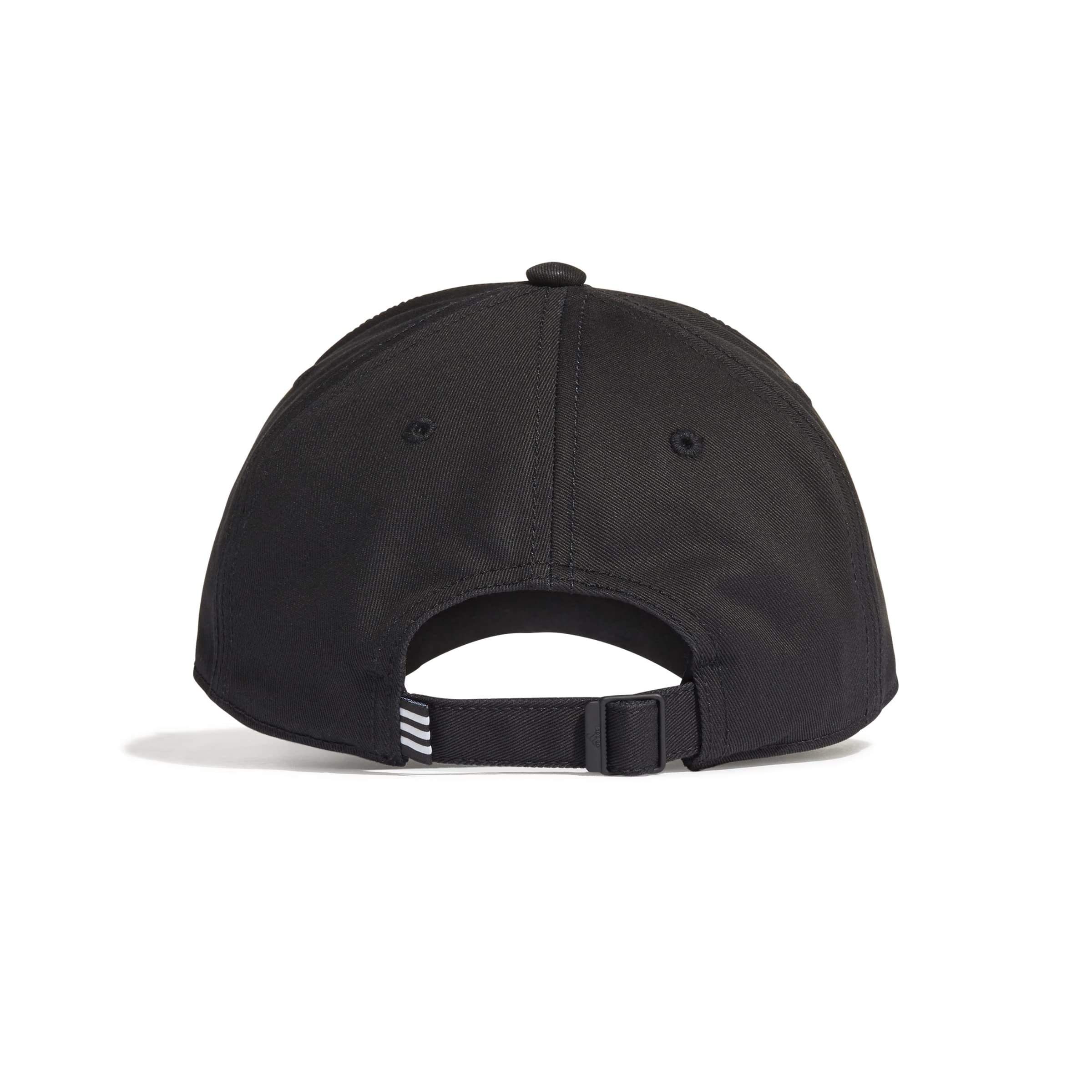 adidas Unisex Adult BBALL 3S CT Baseball Cap - Black/White, One Size