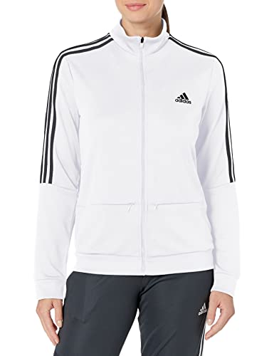 adidas Women's Sereno Track Jacket, White/Black, Medium