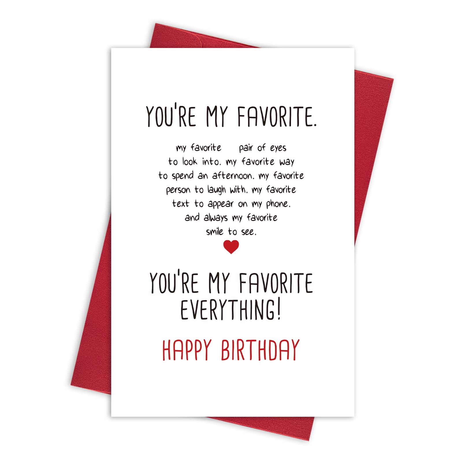 Ulbeelol Birthday Card, 5.3 x 8 inch, Printed on 300gsm Paper, Cute Design, Envelope Included