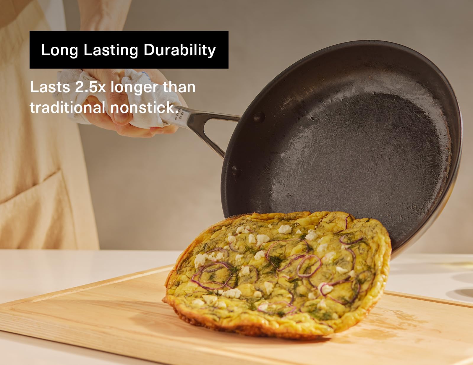 Misen Premium Nonstick Frying Pan 10 Inch - Premium Non Stick Pan - Non Stick Skillet for Meat, Vegetables, Eggs, and More - Tough, Long Lasting, Non Stick Coating for Easy Cooking and Quick Clean Up