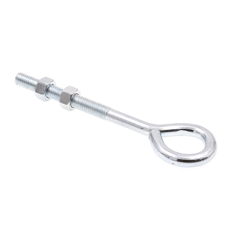 Prime-Line 9066858 Eye Bolts With Nuts, 3/8 In.-16 X 6 In., Zinc Plated Steel (20 Pack)