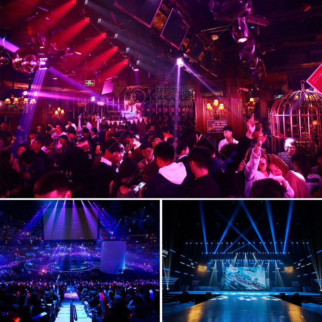 Seven Stars Moving Head DJ Light, 8 Beams Spider LED Stage Light, Master-Slave/DMX/Sound/Auto Control Modes, RGBW 4 in 1 Spotlighting for Wedding, Karaoke, Disco, Light Show and Events (2 Pack)