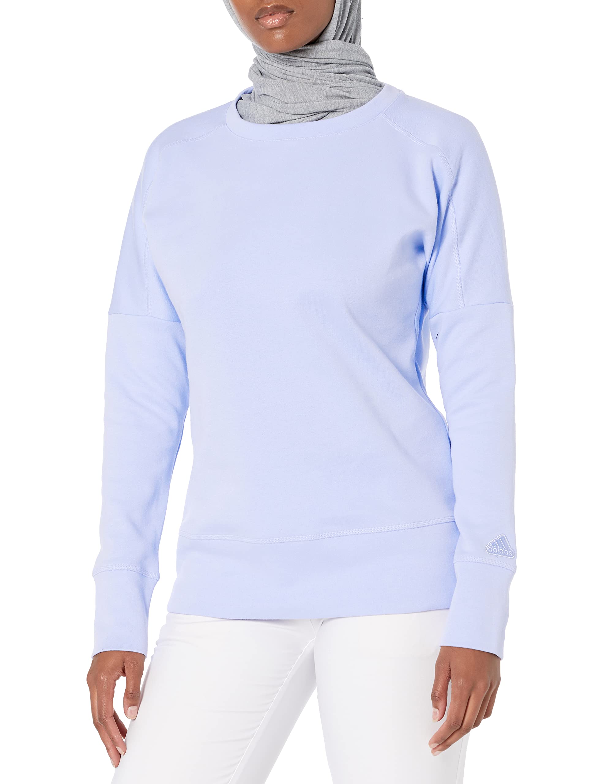 adidas Women's Standard Go-to Recycled Materials Crew SweatShirt, Violet Tone, X-Small