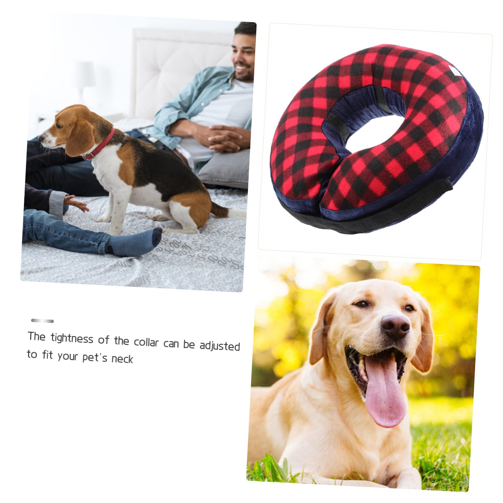 BESPORTBLE 2pcs Elizabeth Adjustable Pet Puppy Surgery Supply Dog Pet Pet Neck Pillow Cat Accessory Cat Recovery Supply Cat PVC Spine Collars