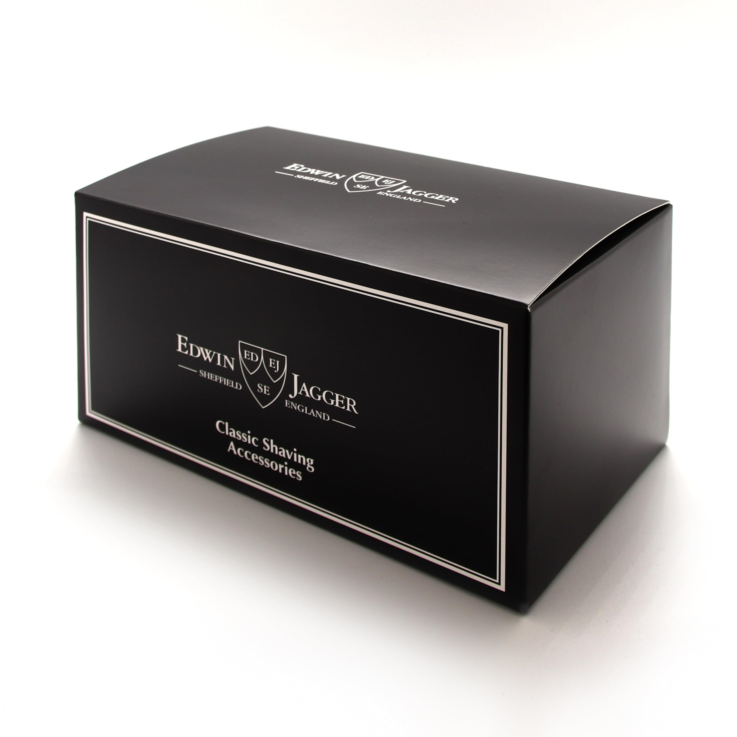 Edwin Jagger S81M587AMZ Imitation Ivory & Nickel Classic Shaving Set with Pure Badger Shaving Brush and Mach 3 Razor for Shaving Cream or Soap for Men