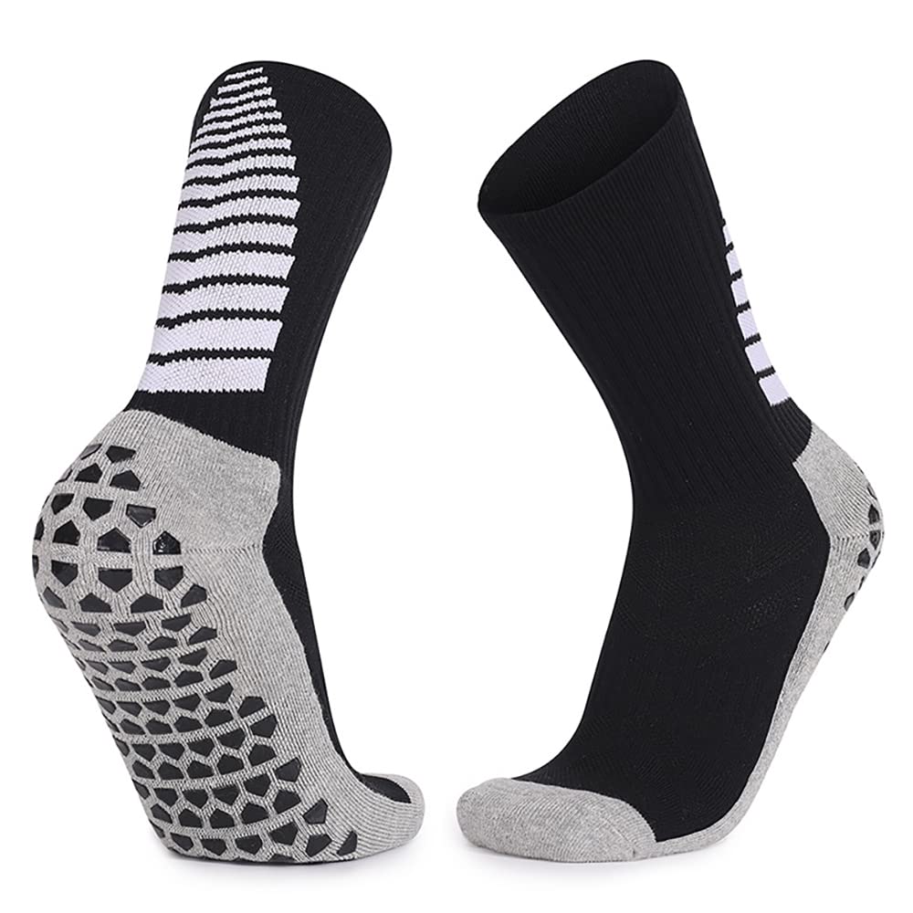 Anti-Skid Socks With Grips Non Slip Socks Ideal For Strenuous Exercise, Yoga, Pilates, Fall Prevention (2 Pairs Green)