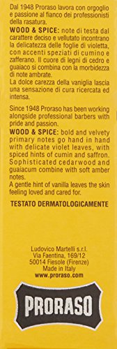 Proraso Cologne, Wood & Spice, 3.4 Fl Oz