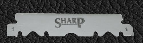 Sharp Hi-Chromium Stainless Straight Edge Barber Razor Blades for Professional Barber Razors, 100 Blades