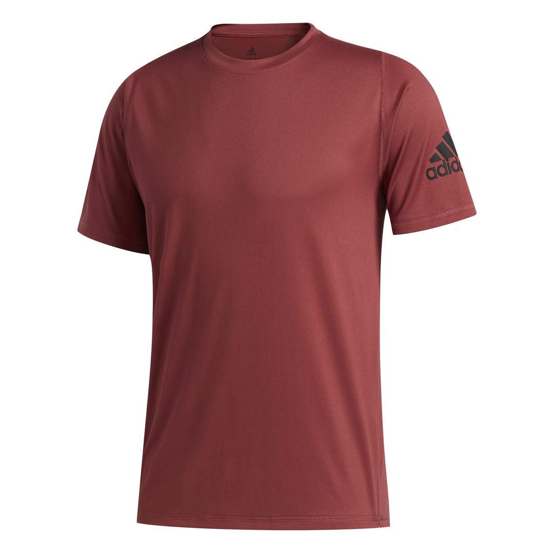 adidas mens FreeLift Sport Ultimate Solid Tee Legacy Red Small