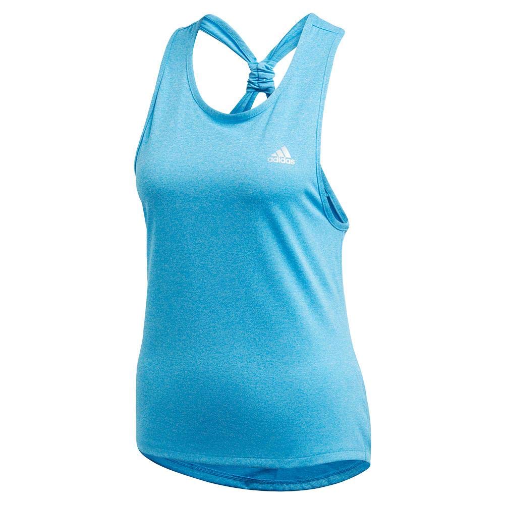 adidas Women's Club Tieback Tank Fresh Splash/Matte Silver X-Small