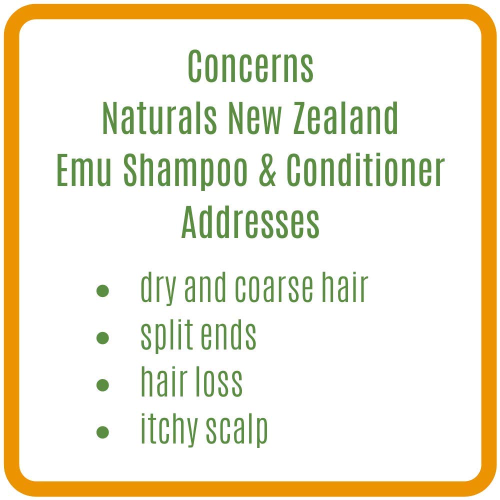 Emu Oil Shampoo and Leave-in Conditioner Set Sulfate Free with Special Keratin