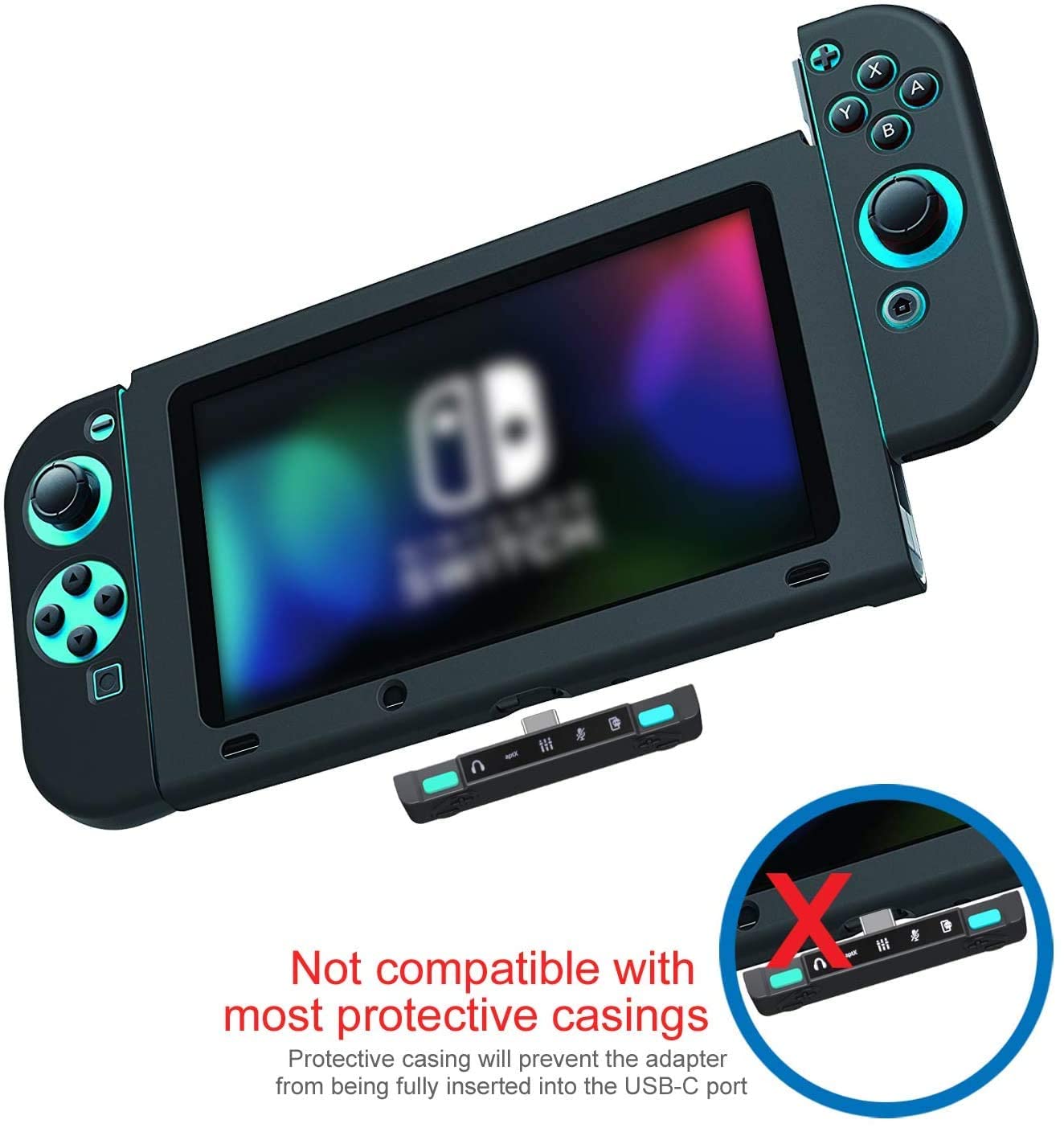 HomeSpot Pro Switch Bluetooth Adapter, Audio Chat Mixer for Streaming Switch & Smartphone or PC Audio, Spotify, Discord, Voice Call to Bluetooth Headphones with aptX Low Latency and Built-in Mic