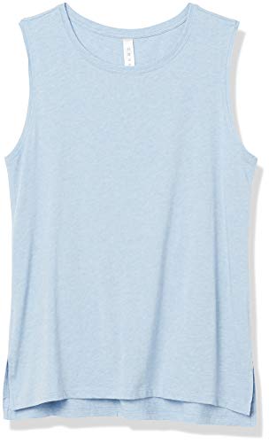 Amazon Essentials Women's Soft Cotton Standard-Fit Yoga Tank (Available in Plus Size) (Previously Core 10), Sky Blue, 2X