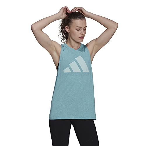 Adidas Women's Sportswear Winners 2.0 Tank, Mint Tone Melange, X-Small