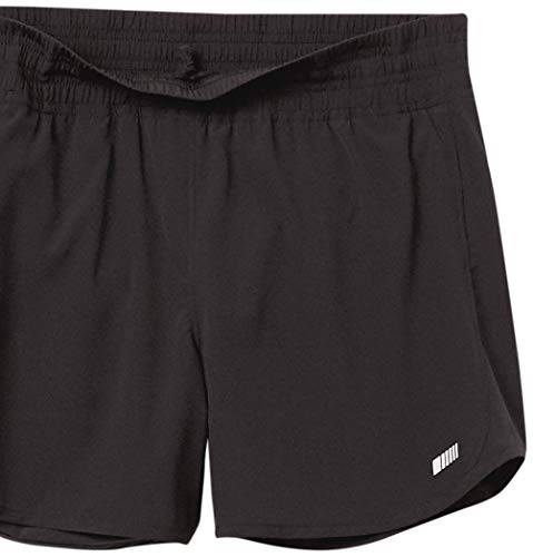 Amazon Essentials Women's 4" Stretch Woven Running Short, Black, Medium