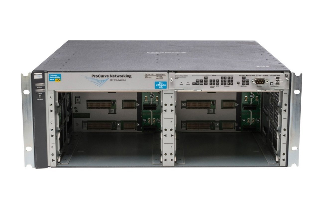 HP J8697A ProCurve switch 5406zl w/ J8712A Power Supply 6x Open Bays +Rack Ears