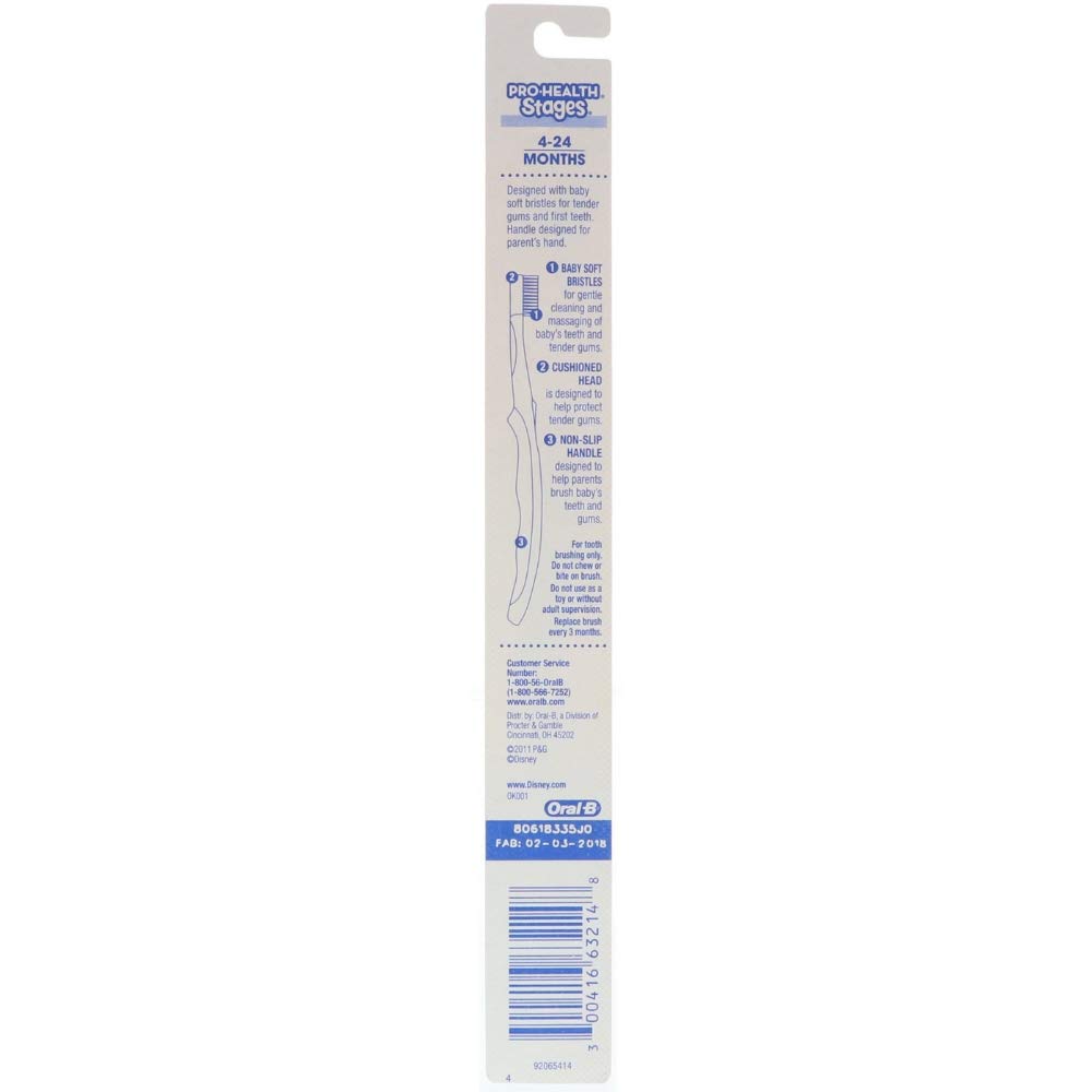 Oral-B Pro-Health Stage 1 Baby Soft Toothbrush 1 ea (Pack of 2)